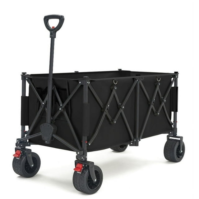 Onail Big Wagon Cart with Wheels Foldable - Folding Utility Heavy Duty ...