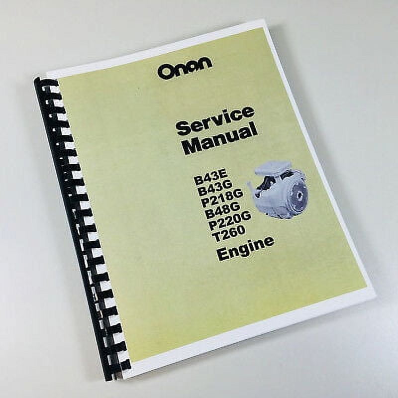 Onan B48G Engine Service Ovhl Manual Ih Cub Cadet 1914 Lawn Garden ...