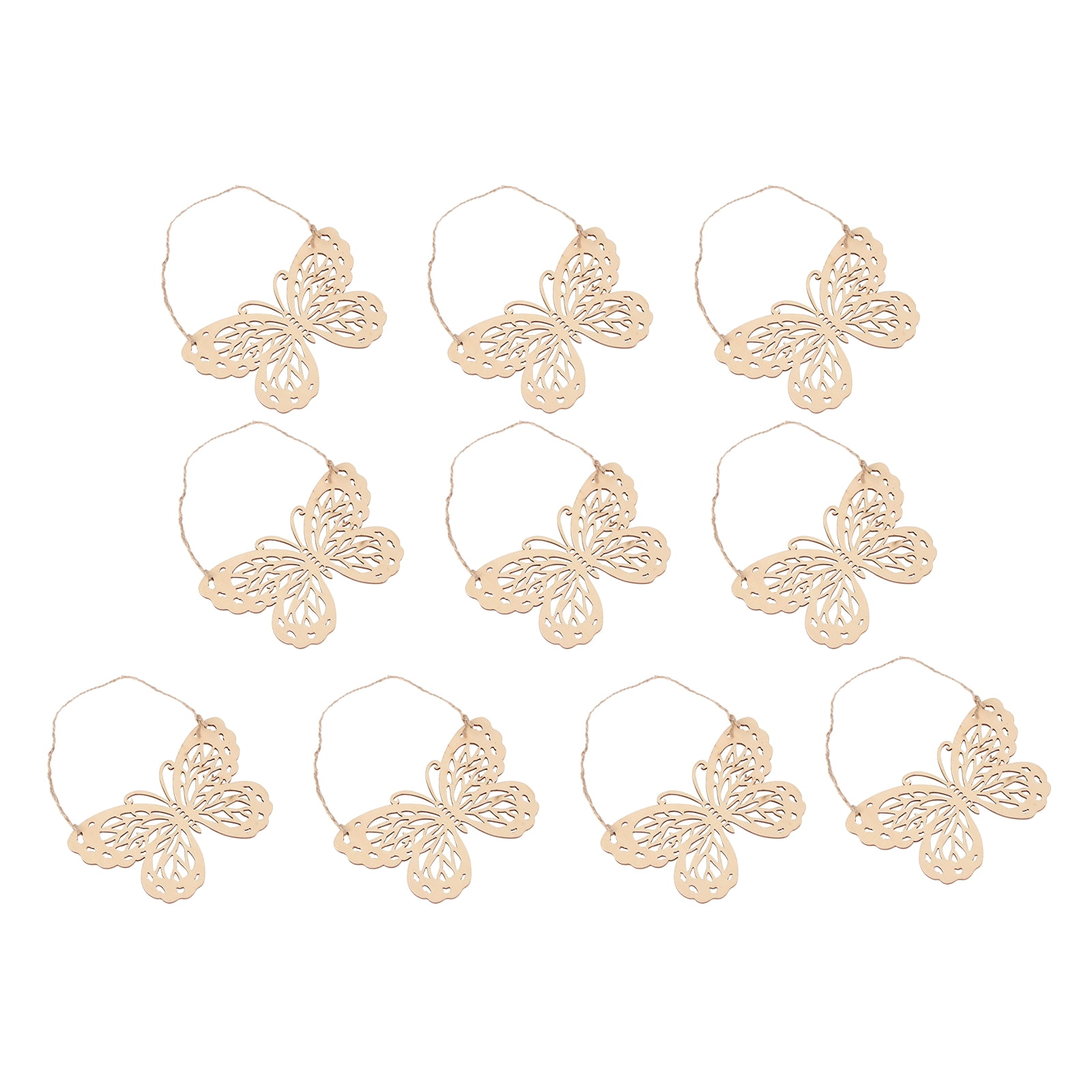 Onaparter 10 Pcs Pendant Ornament Creative Wood Slices Spring Decor ...