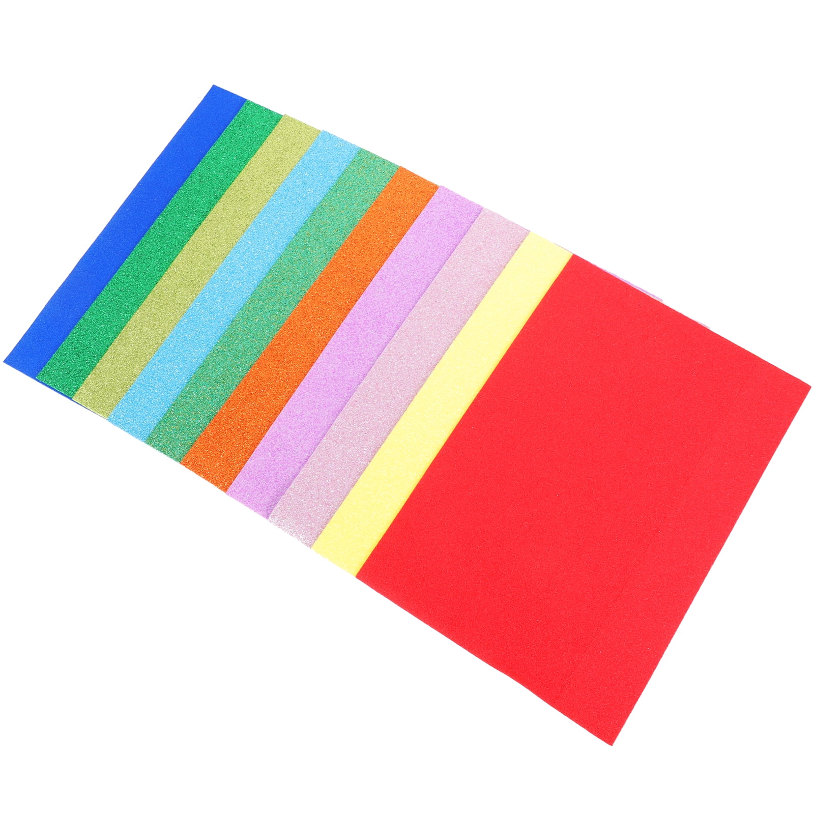 Onaparter 10 Sheets Crafts Glitter Paper A4 Glitter Cardstock Paper ...