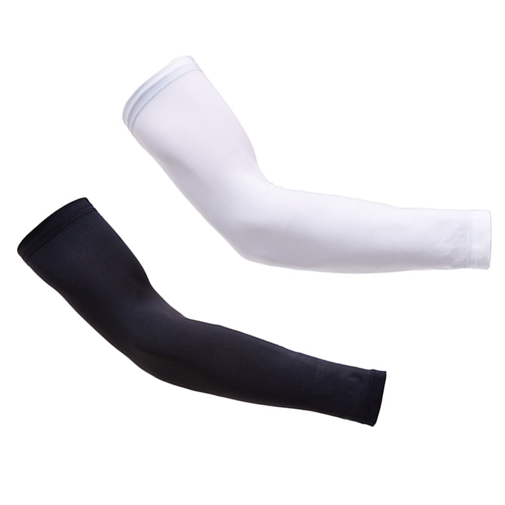 Onaparter 2 Pairs Ice Silk Sleeves Sunscreen Arm Cuff For Football ...