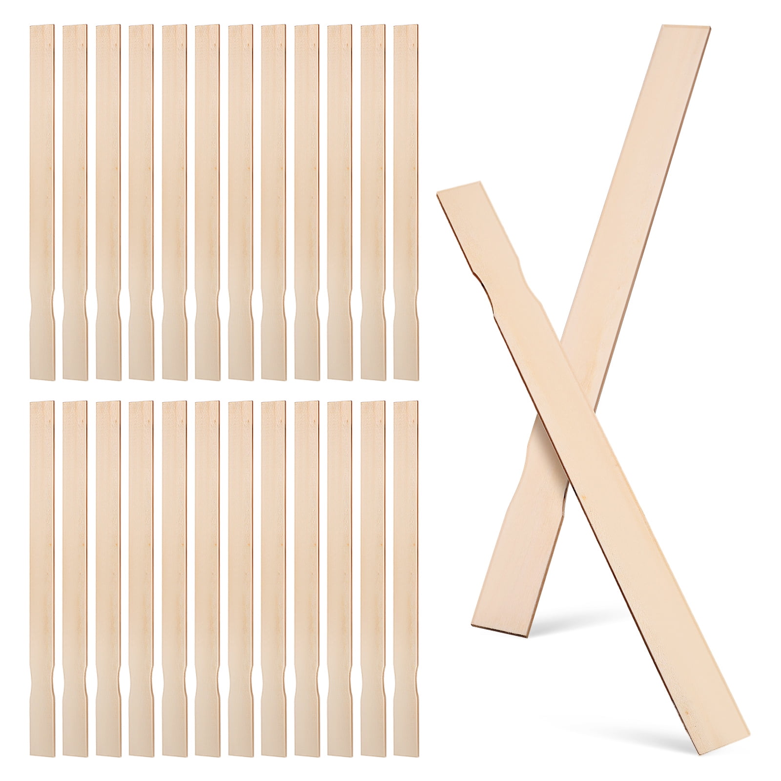 Onaparter 25 Pcs Wooden Stirring Sticks Paint DIY Handmade Materials ...