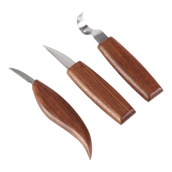 Onaparter 3 Pcs Carving Knife Wood Kit Useful Woodworking Knives Wooden ...