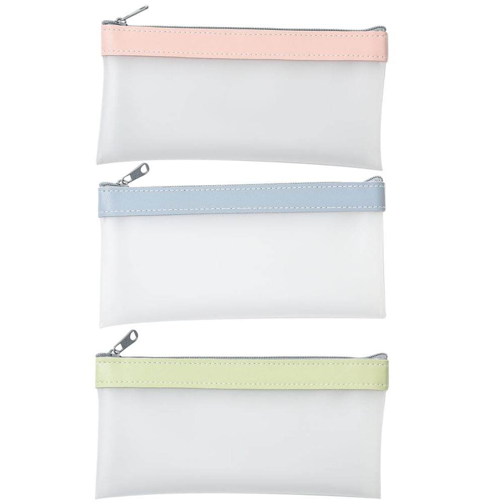 Onaparter 3 Pcs Transparent Pencil Case Pouch Small Pouches with Zipper ...