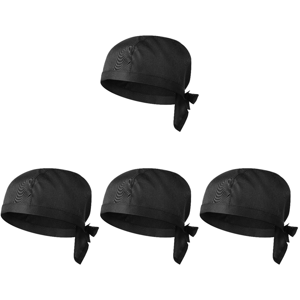 Onaparter 4 Pack Helmet Caps Uniform Catering Hat Bonnet Men Chef Pants ...