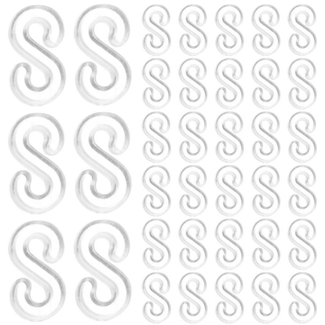 Onaparter 500pcs S Clips Rubber Band Clips Rubber Band Bracelet Clips ...