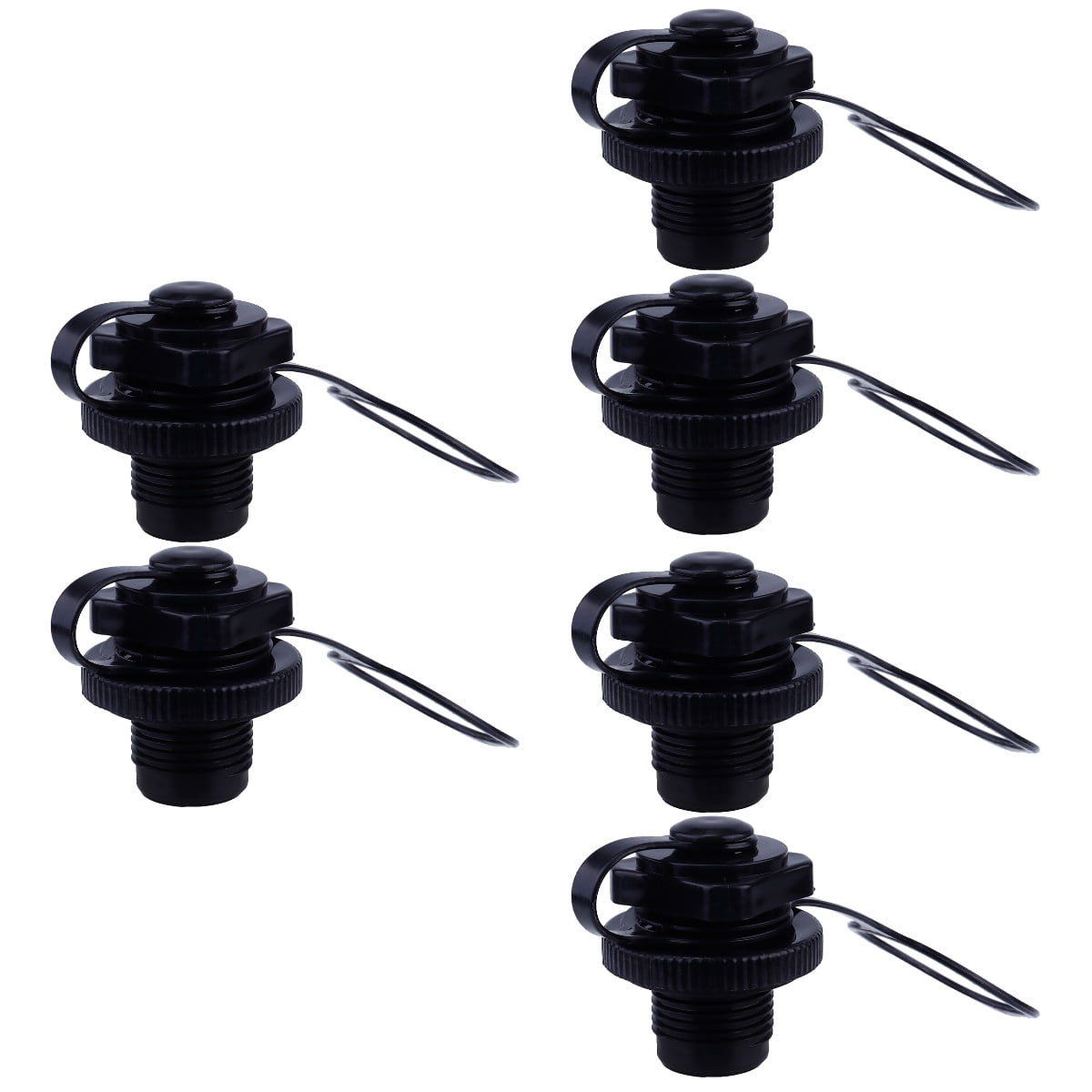 Onaparter 6 PCS Air Air Mattress Plug with Seal （Black） - Walmart.com