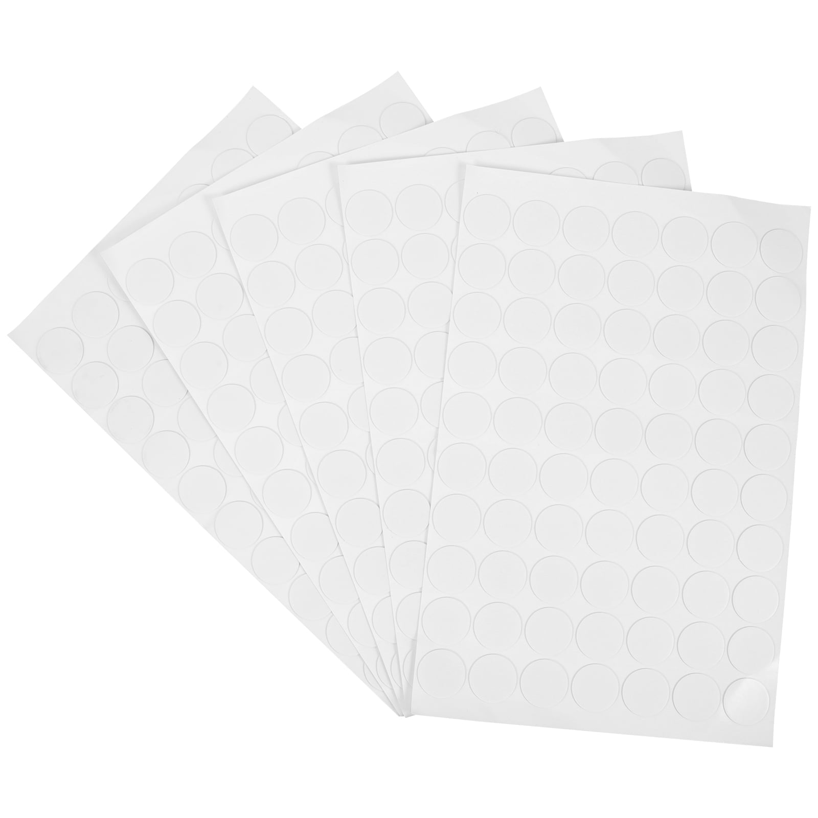 Onaparter 900 Pcs Transparent Round Stickers Circle Dot Double Sided ...