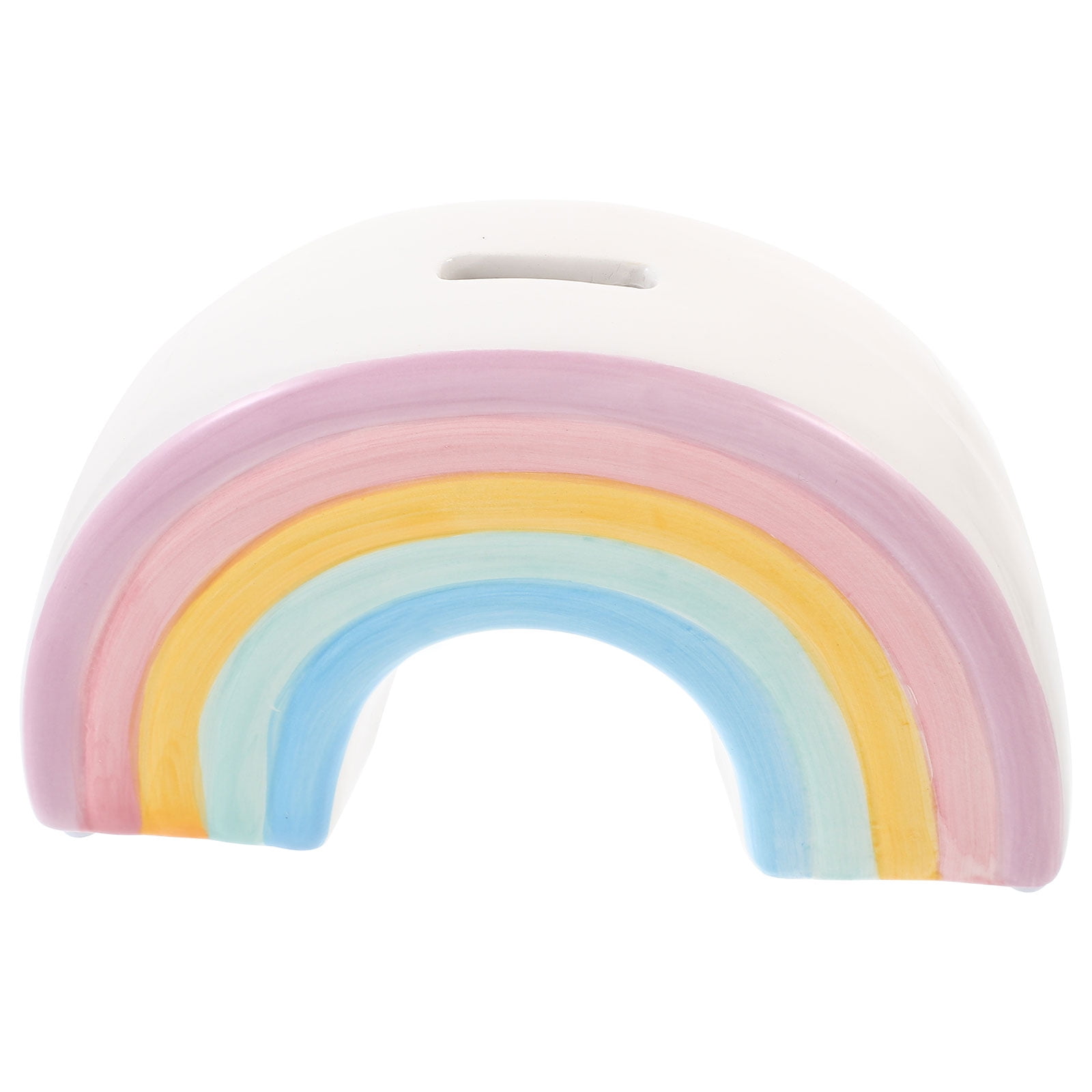 Onaparter Rainbow Piggy Bank Ceramic Bank Saving Pot Decorative Box ...