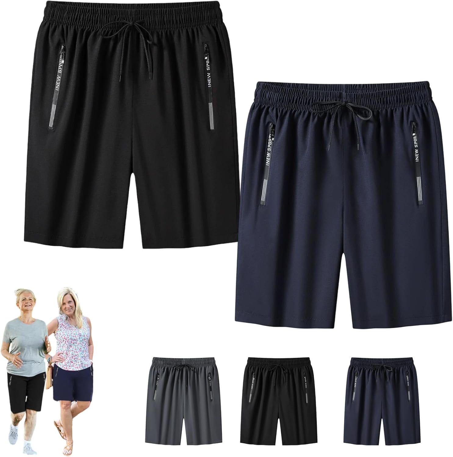 Onavee Icedactive - Women's Ice Silk Quick Drying Stretch Shorts ...