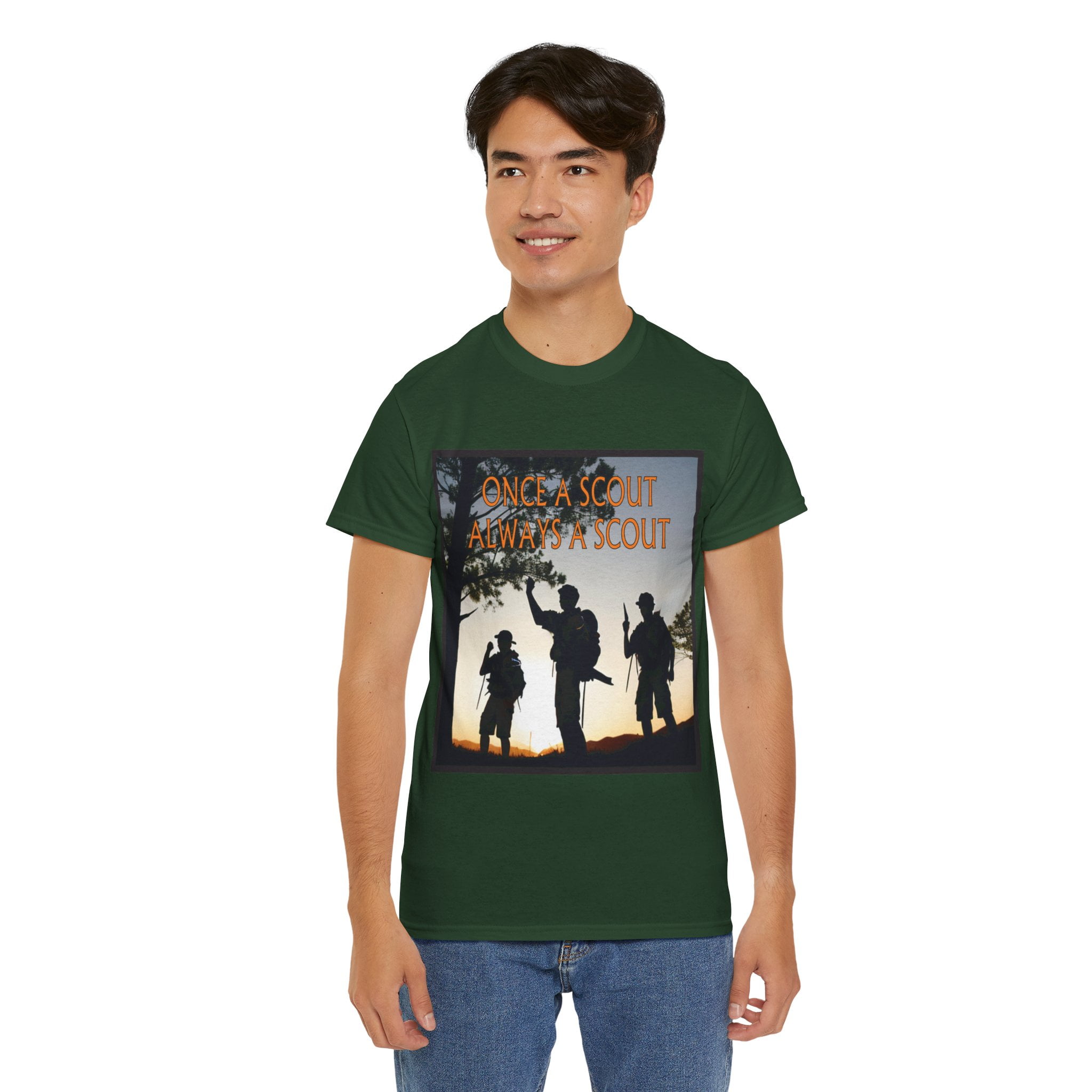 Once A Scout Always A Scout Heavy Cotton T-Shirt 3 High Adventure ...