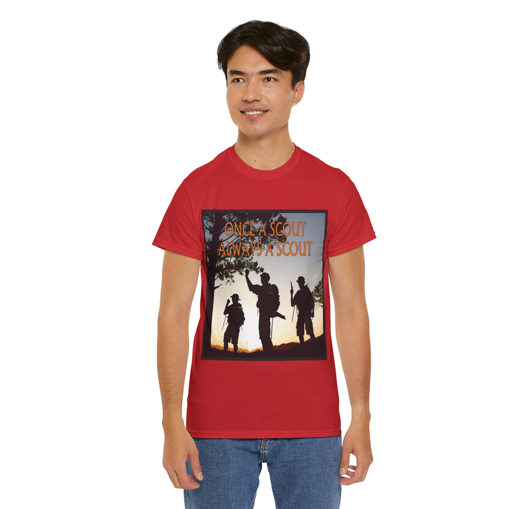 Once A Scout Always A Scout Heavy Cotton T-Shirt 3 High Adventure ...