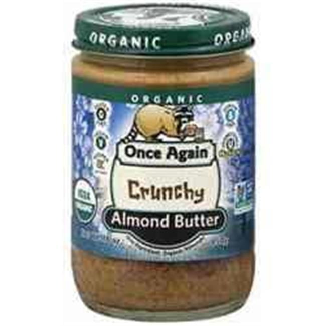 Once Again 12 oz Organic Crunchy Almond Butter - Walmart.com