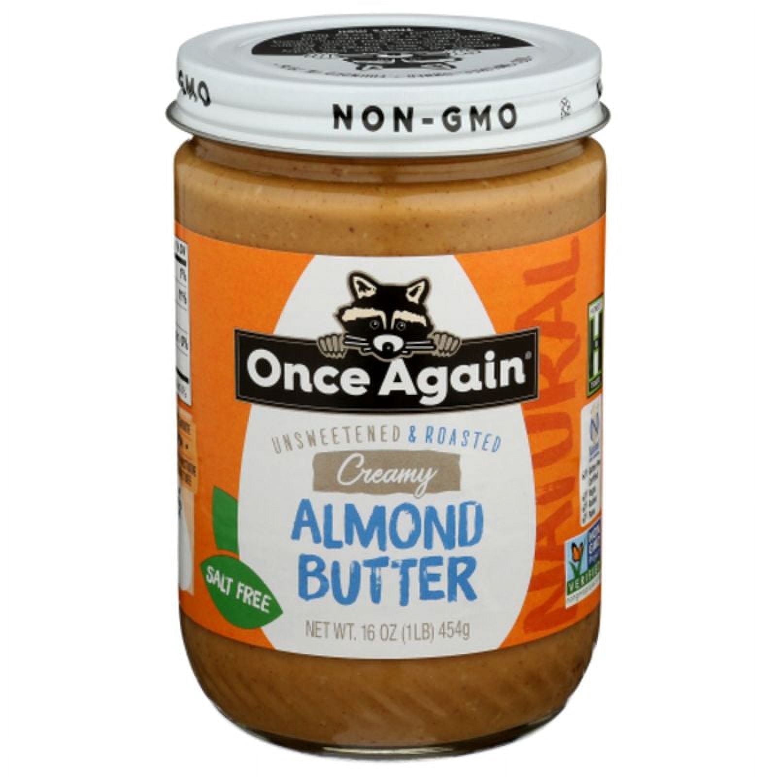 Once Again Creamy Almond Butter 16 oz Pack of 3 - Walmart.com