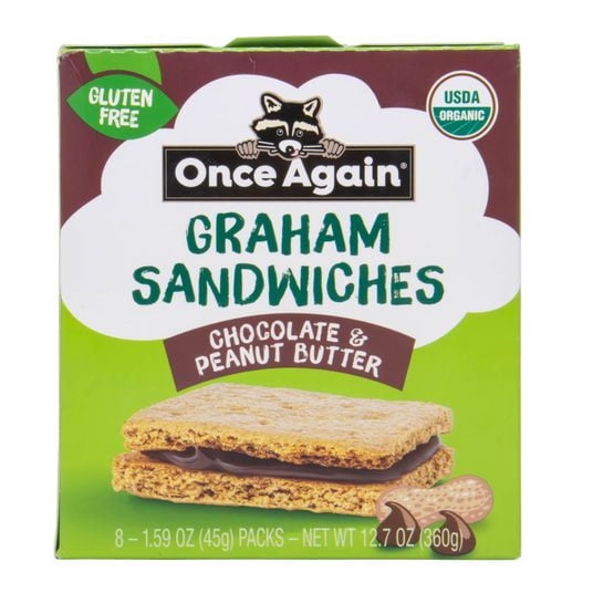 Once Again Nut Butter, Inc. Graham Sandwiches, Chocolate Peanut Butter ...