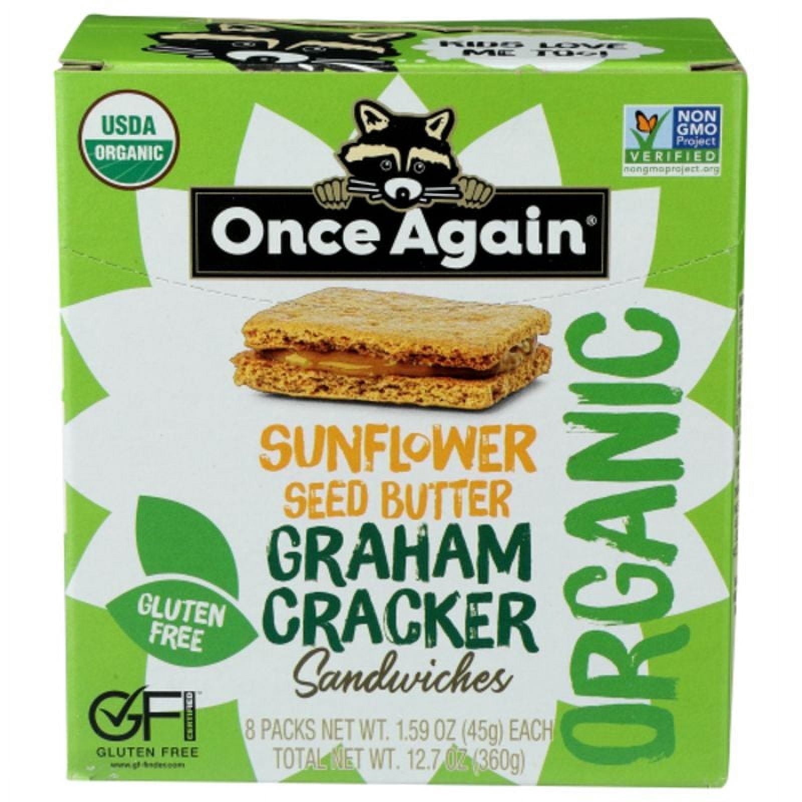 Once Again Organic Sunflower Seed Butter Graham Cracker Sandwiches 8 ct ...