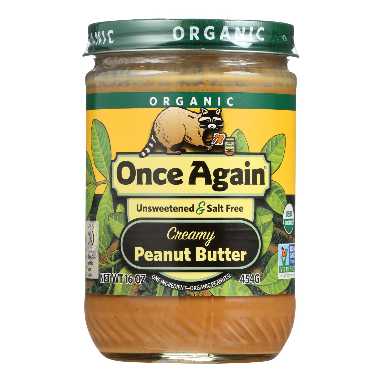 Once Again - Peanut Butter Smooth Ns - Case of 6-16 OZ - Walmart.com