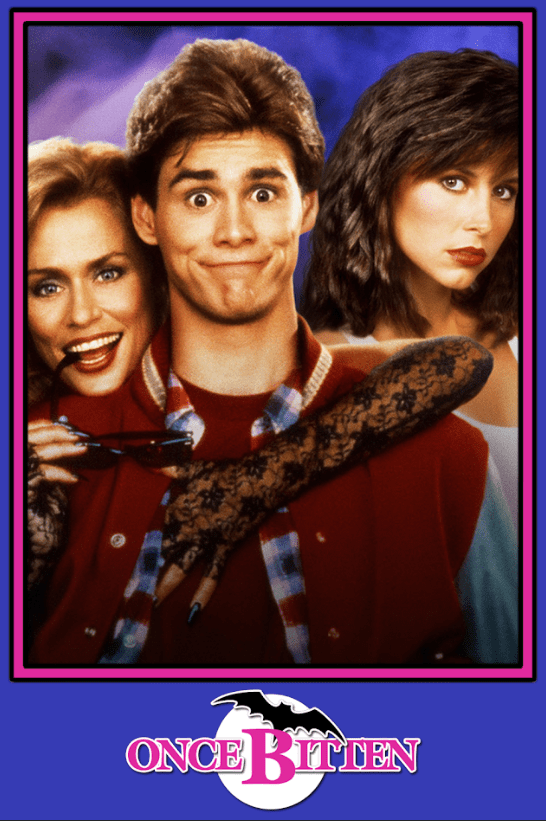 Once Bitten 1985 Movie Poster 24x36 - Jim Carrey, Vampire Romance, 80s ...