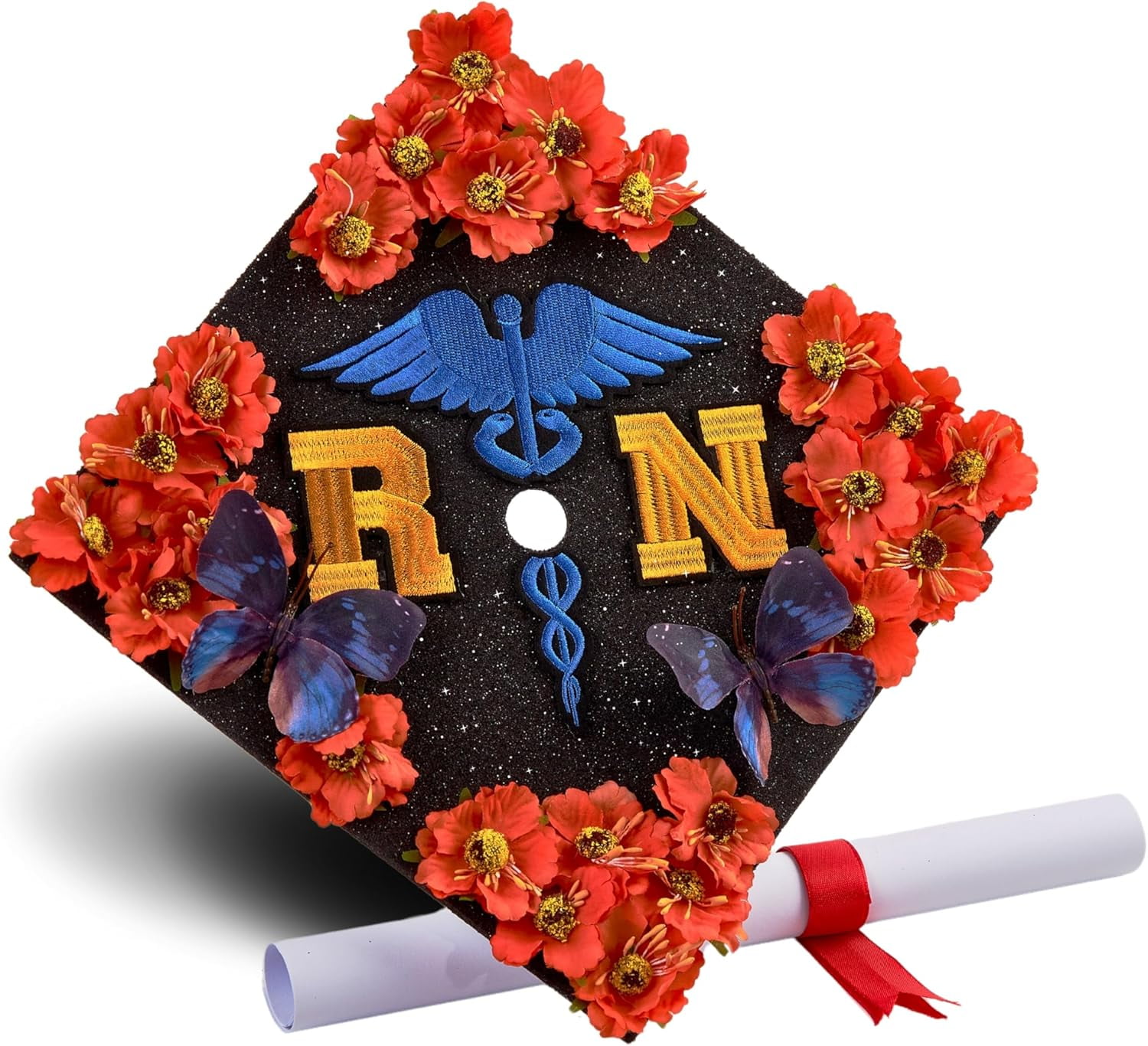 Once Upon A Time Graduation Cap Topper 3D Butterfly Graduation Gifts ...