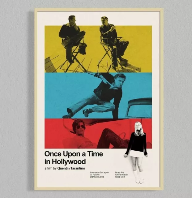 Once Upon A Time In Hollywood Mid Century Movie Poster Film Posters NO ...
