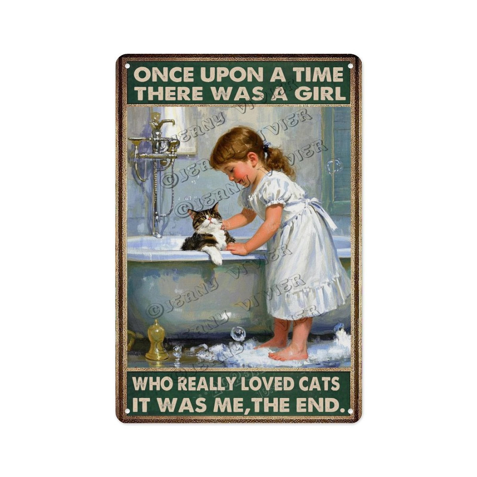 Once Upon A Time There Was A Girl Who Really Loved Cats - Vintage Tin ...