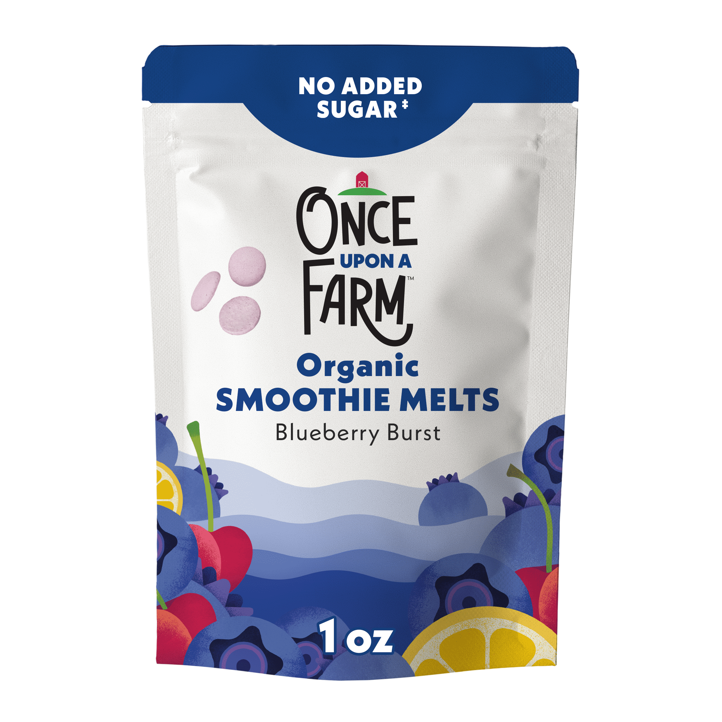 Once Upon a Farm Organic Smoothie Melts, Blueberry Burst, 1oz Bag ...
