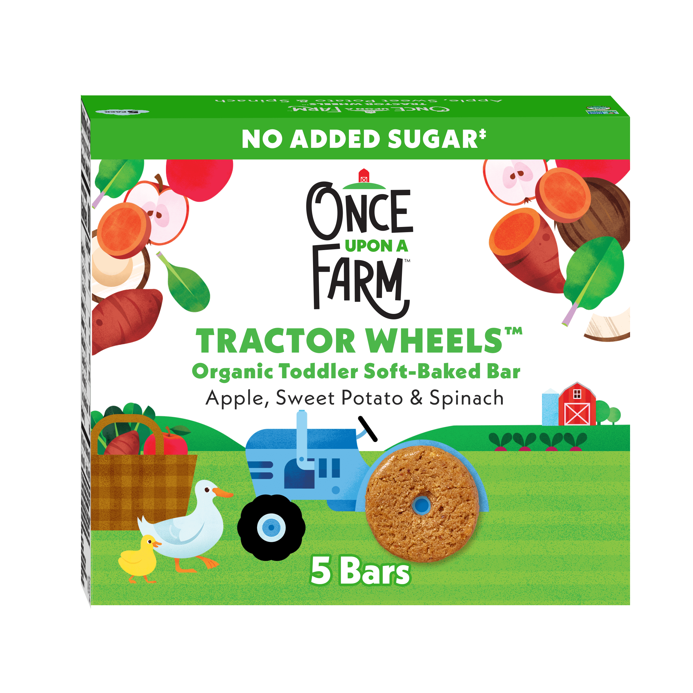 Apple, Sweet Potato & Spinach Tractor Wheel Bars - Walmart.com