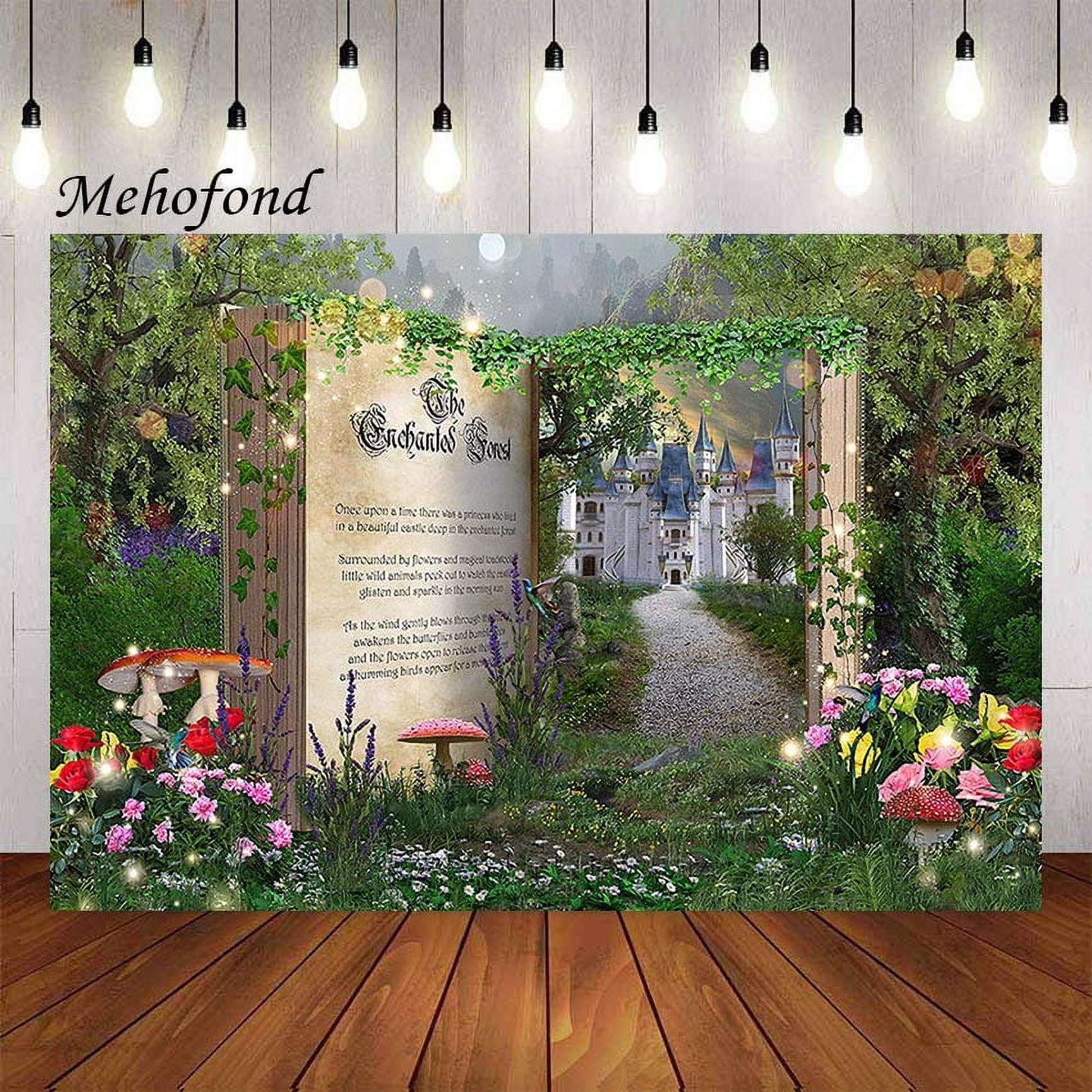 Once Upon a Time Fairy Tale Books Forest Castle Kids Birthday Party r ...