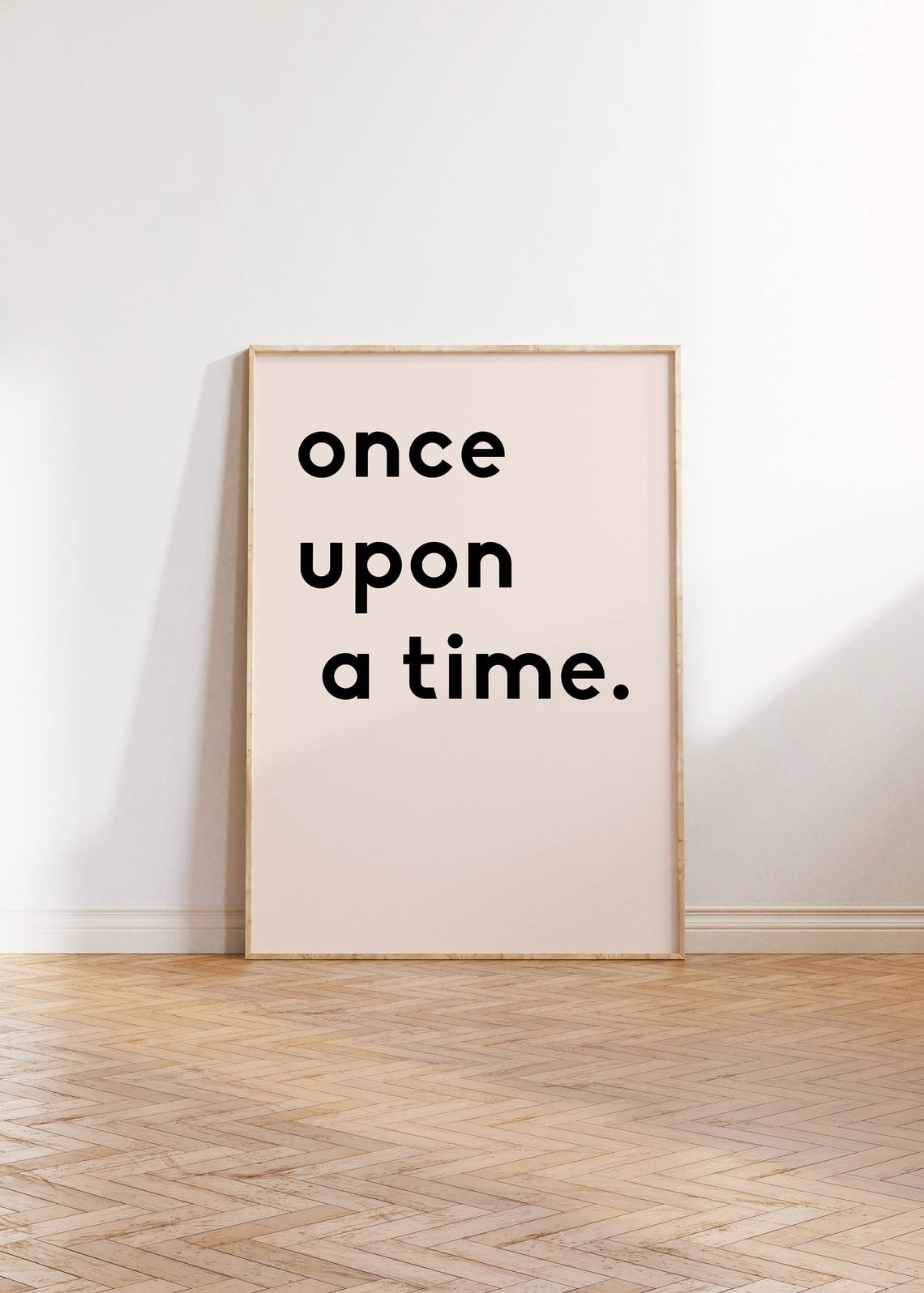 Once Upon a Time Reading Quote Wall Art for Playroom, Unframed Paper ...