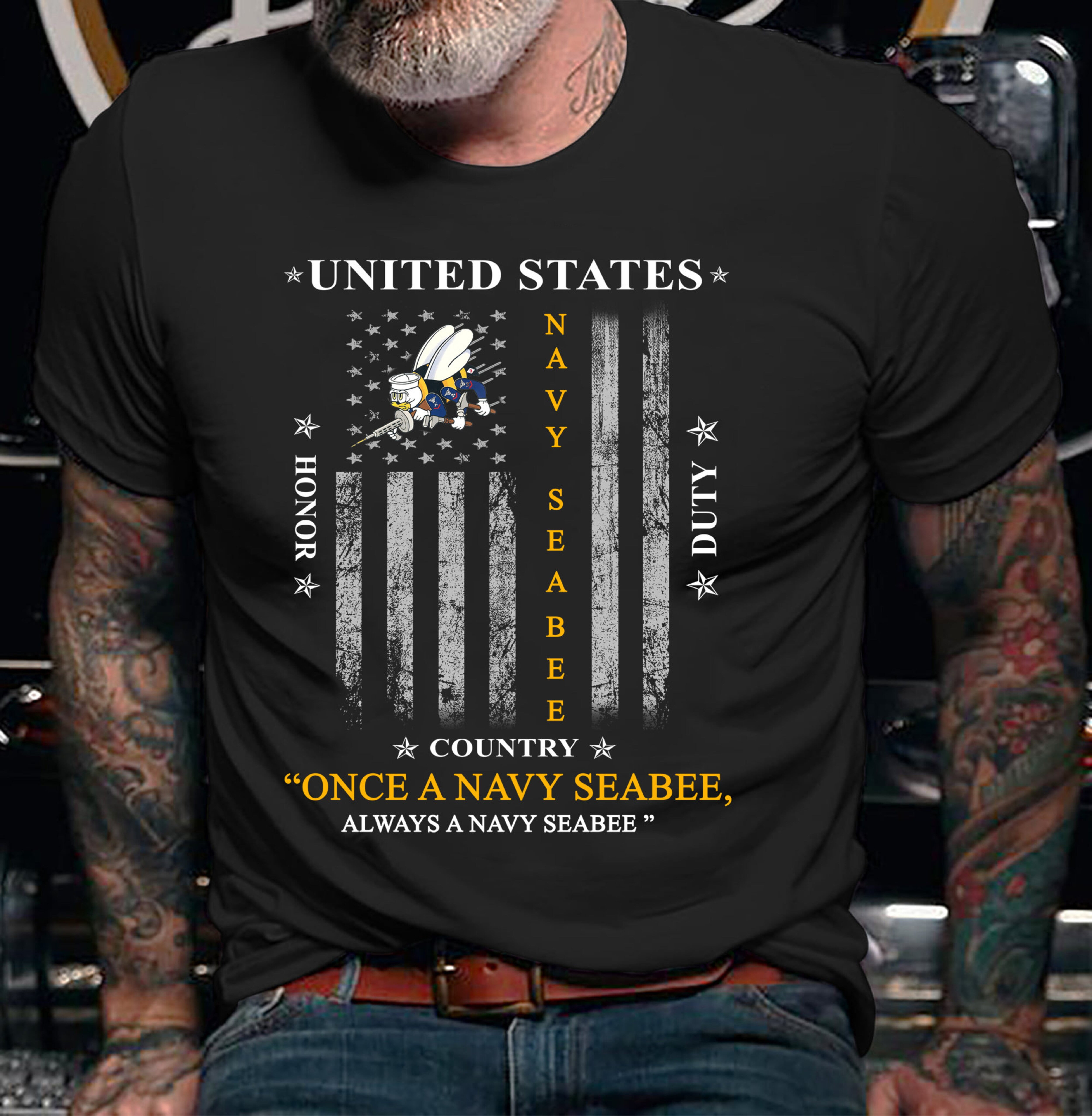 Once a Navy Seabee , Always a Navy Seabee T Shirt - Walmart.com