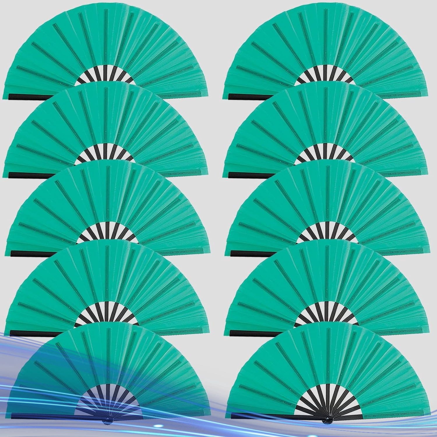 Oncpcare 10 Pcs Boots on The Ground Hand Fan Bulk, Folding Popping ...