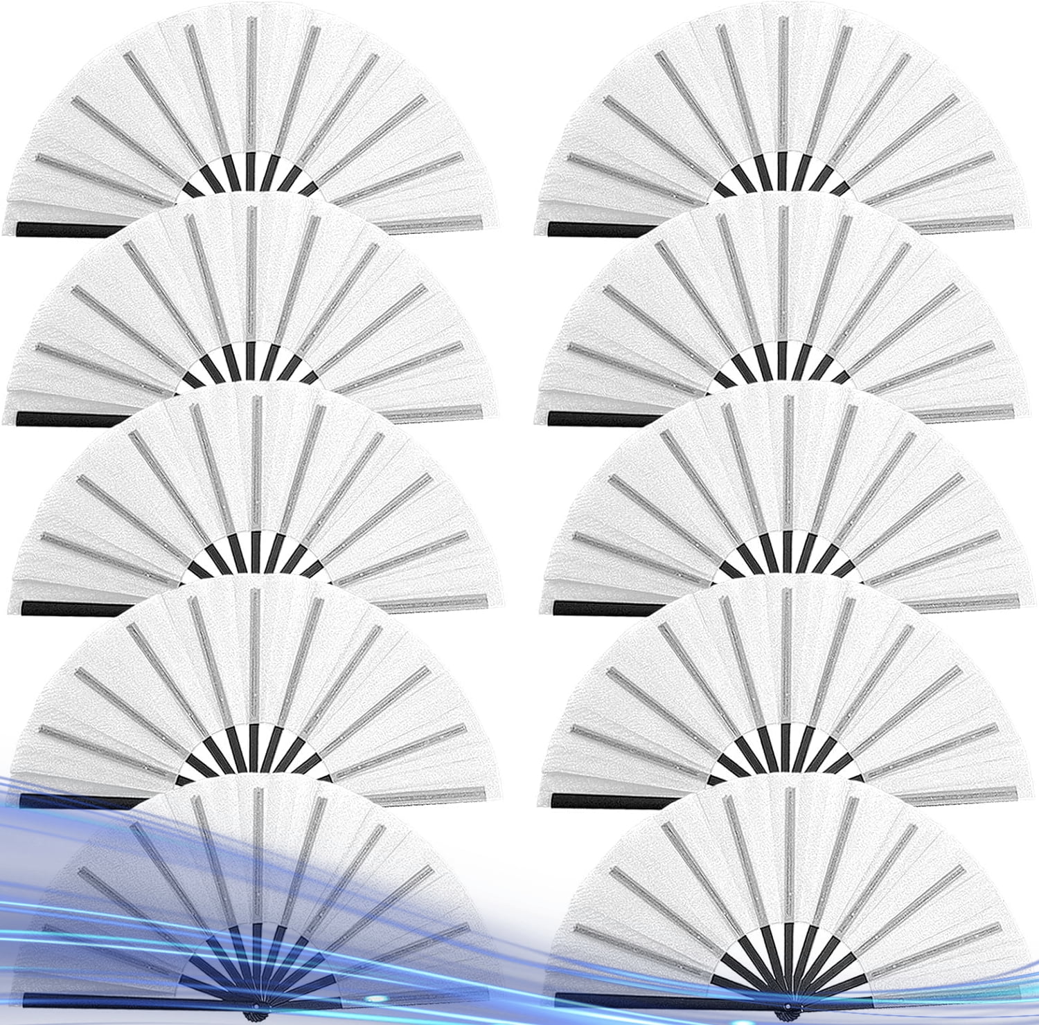 Oncpcare 10 Pcs Boots on The Ground Hand Fan Bulk, Folding Popping ...