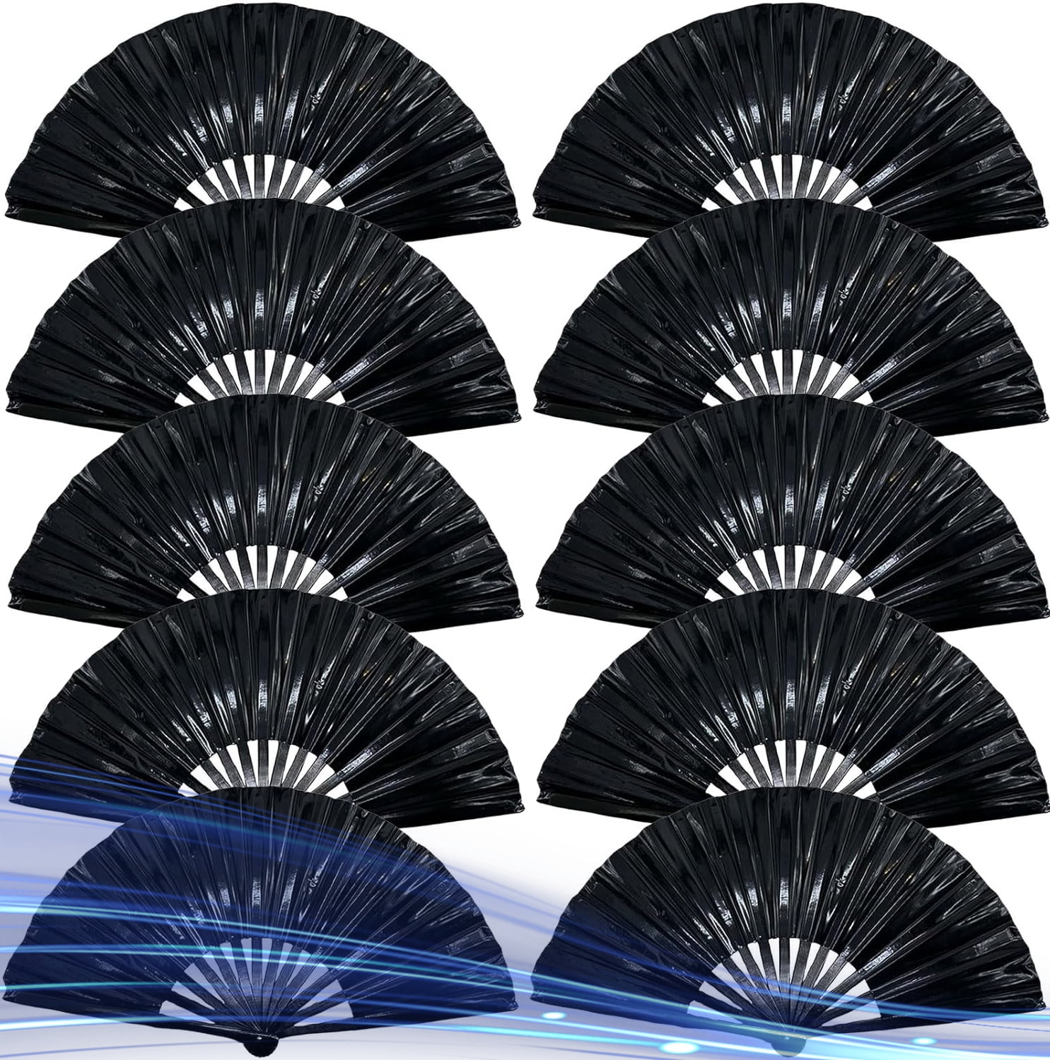Oncpcare 10 Pcs Glitter Boots on The Ground Hand Fan Bulk, Folding ...