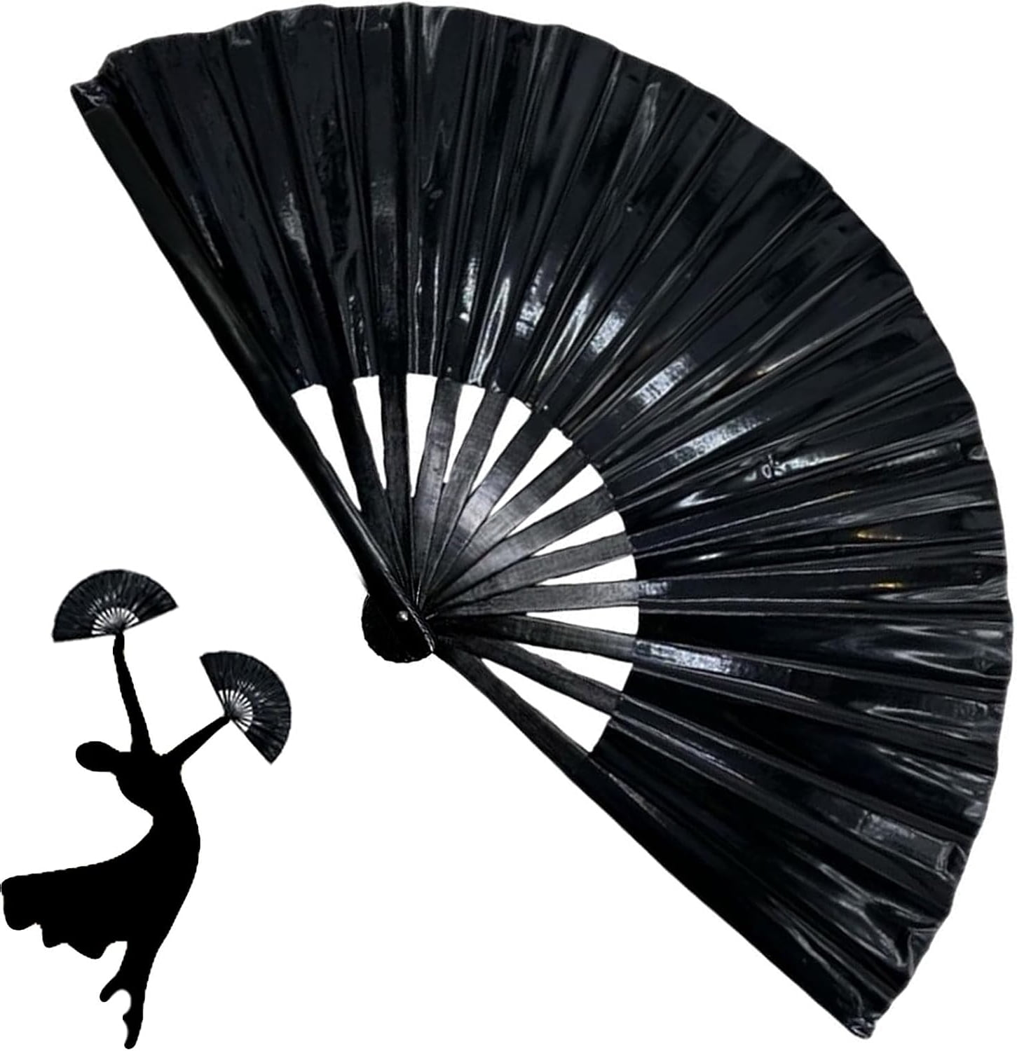Oncpcare Glitter Fans for Line Dancing, Foldable Kung Fu Tai Chi ...