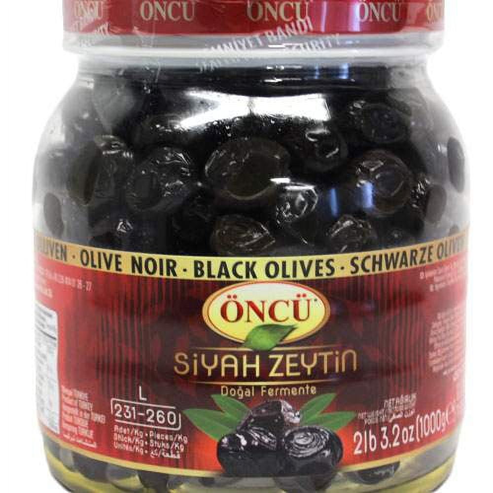 Oncu Extra Large Black Olives, Oil Cured, Ready to Eat, Imported from ...
