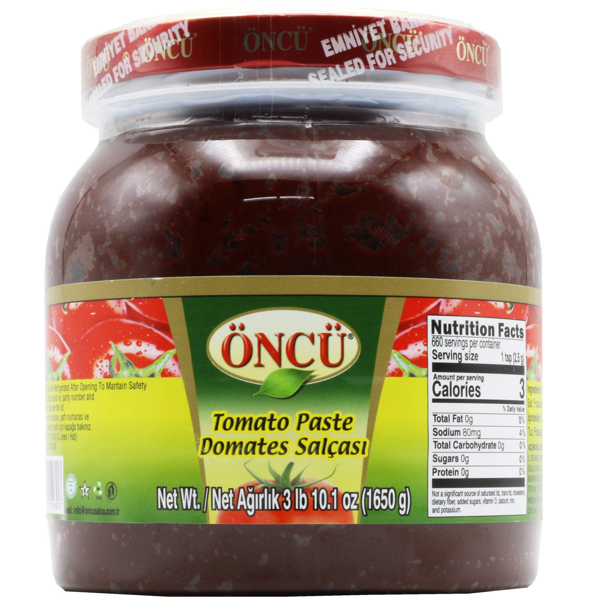 Oncu Tomatoes Paste 3 lb 10 oz(1650 gr) - Walmart.com