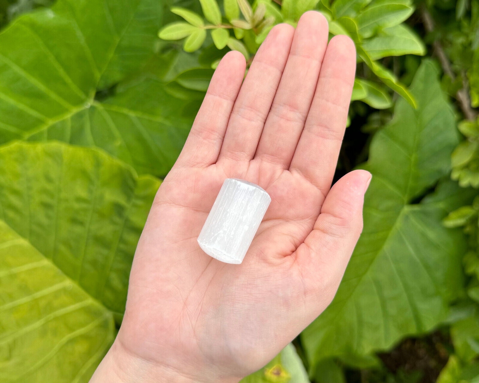 One (1) LARGE Tumbled Selenite Stone (Selenite Crystal Healing Reiki ...