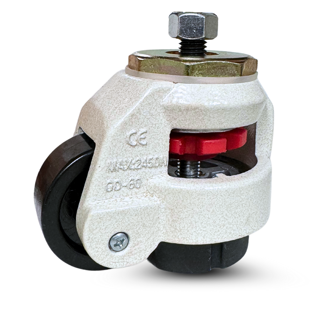 One (1) Piece Retractable Leveling Stem Caster - TP-60S Threaded Stem ...