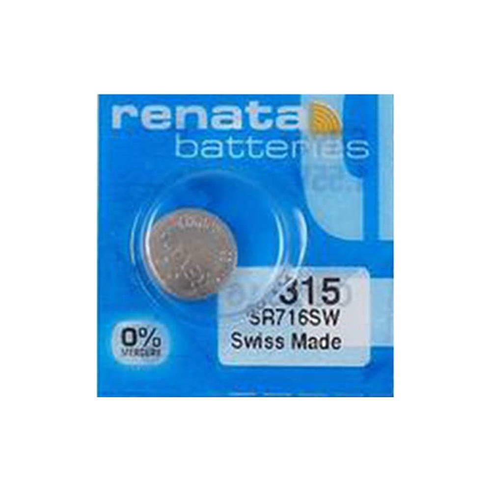 One (1) X Renata 315 Sr716Sw Sb-at Silver Oxide Watch Battery 1.55V ...