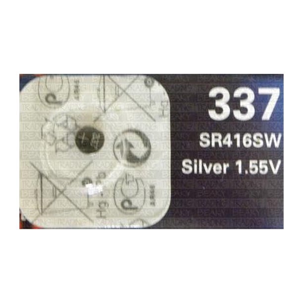 One (1) x Renata 337 Sr416Sw Sb-A5 Silver Oxide Watch Battery 1.55V ...