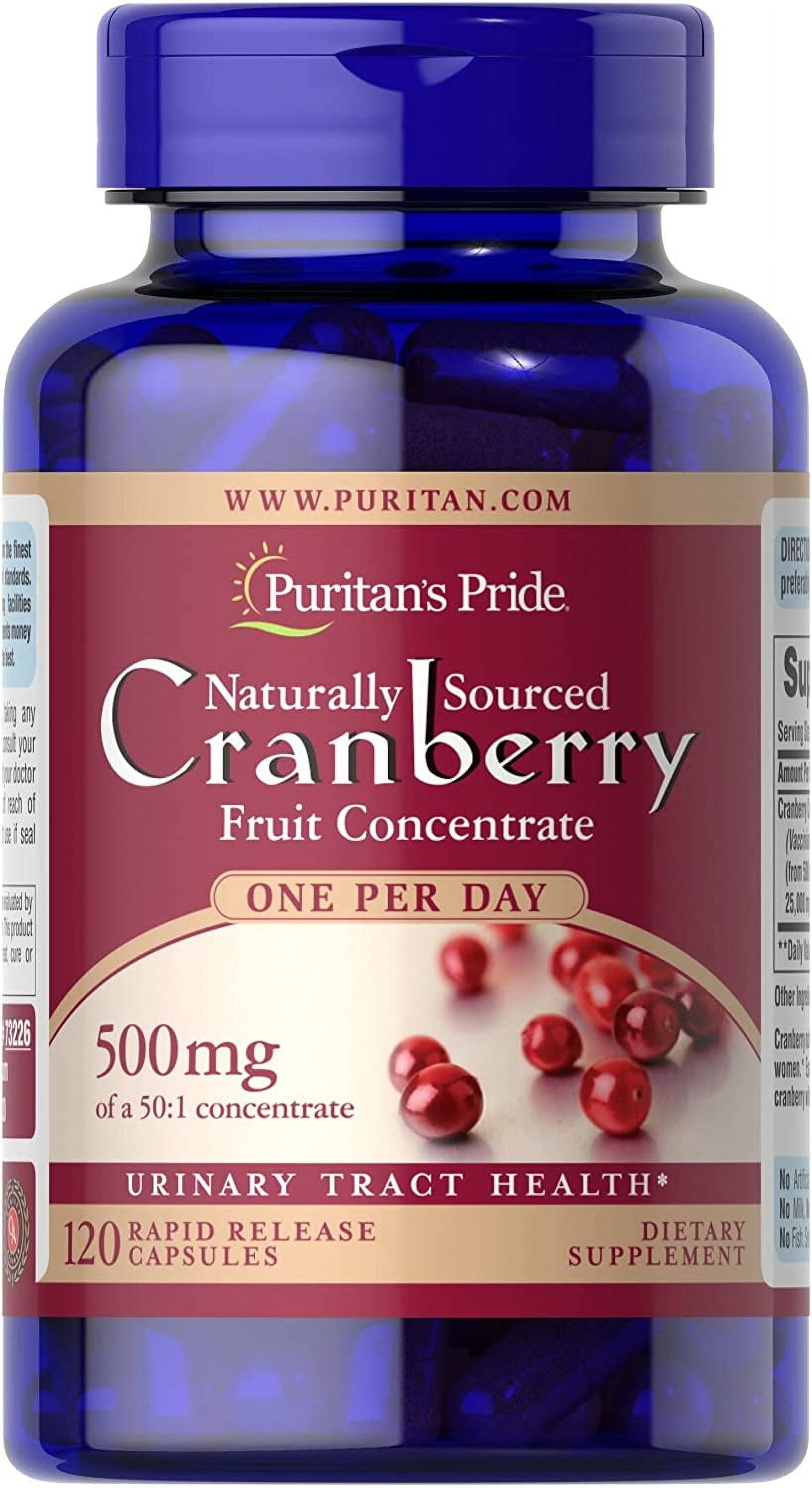 One A Day Cranberry Promotes Urinary Health by Cleansing The Urinary ...