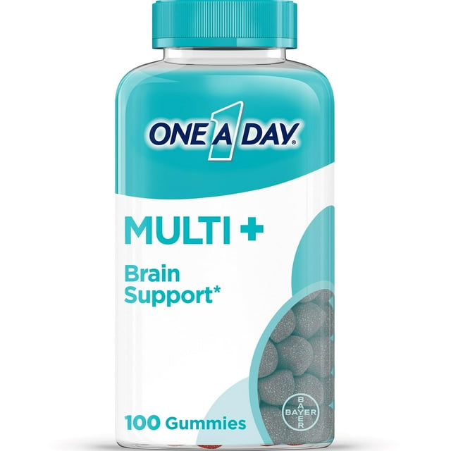 One A Day Brain Support Gummy Multivitamin, Daily Vitamins Supplement ...