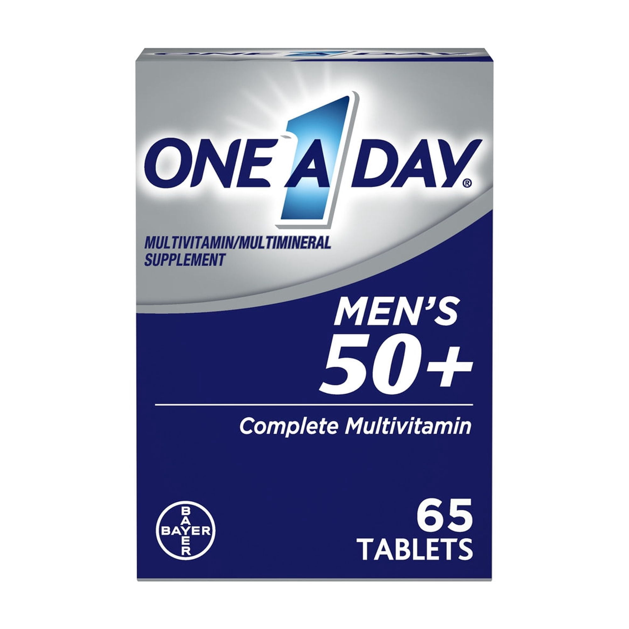 One A Day Men's 50+ Complete Multivitamin (Pack of 4) - Walmart.com