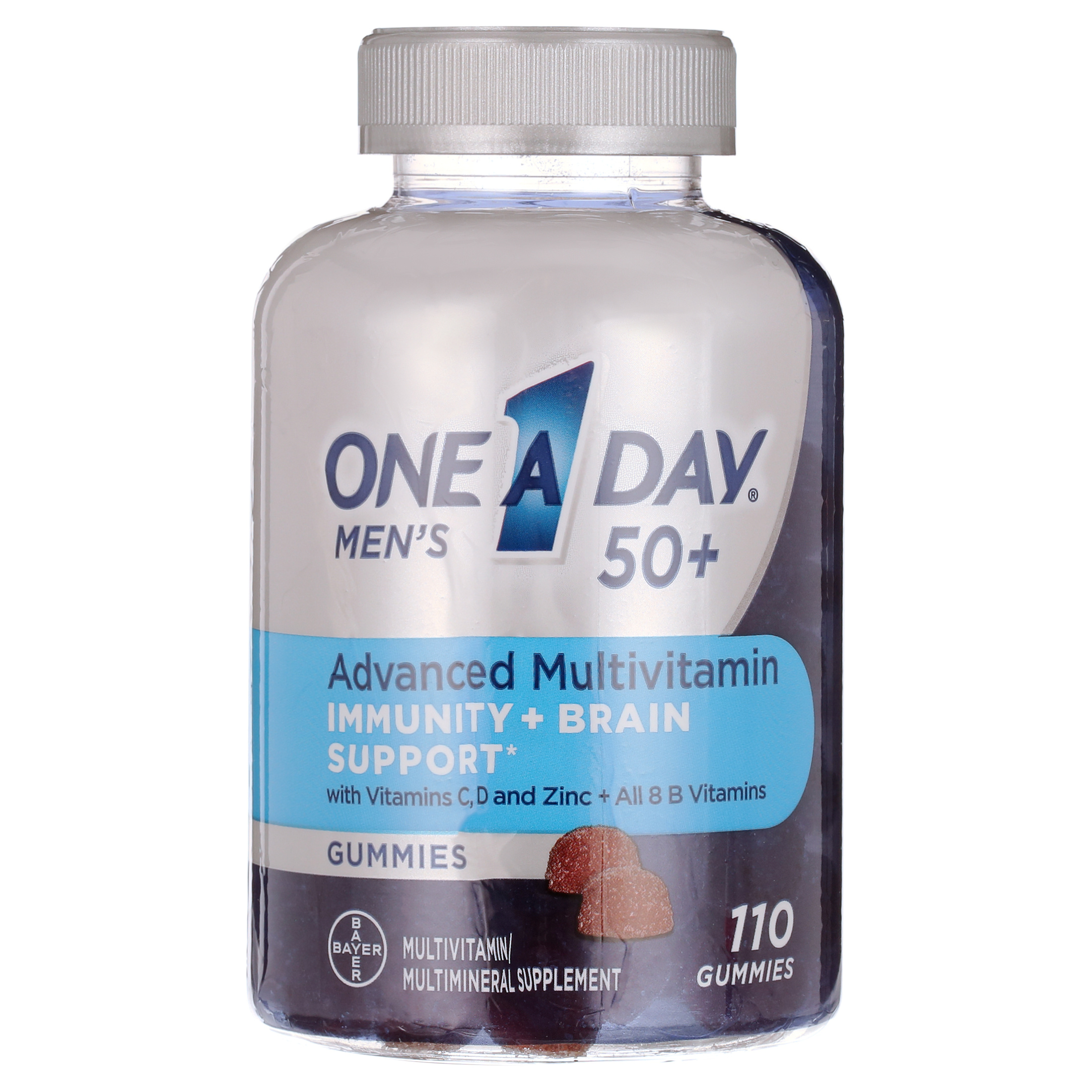 One A Day Women's 50+ Gummies Multivitamin w/ Immunity and Brain ...