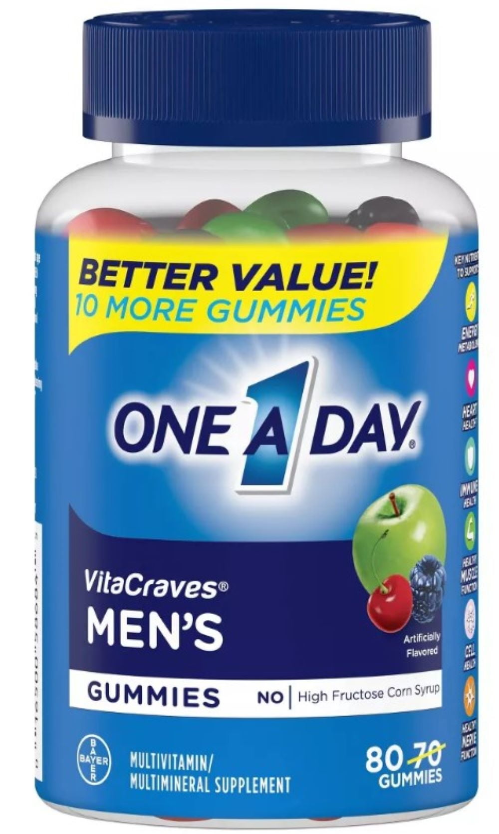 One A Day Men’s Multivitamin Gummies (Pack of 20) - Walmart.com