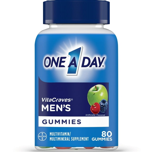 One A Day Men's Multivitamin Gummies, Multivitamins for Men, 80 Count ...