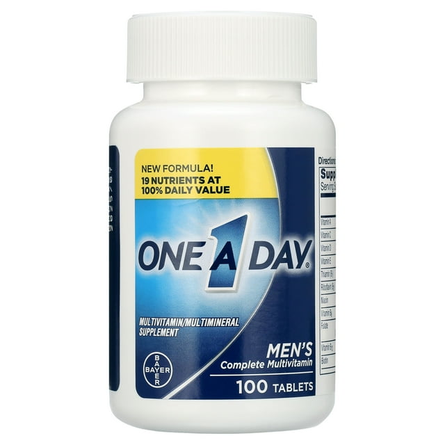 One A Day Men's Multivitamin Tablets, Multivitamins for Men, 100 Count ...