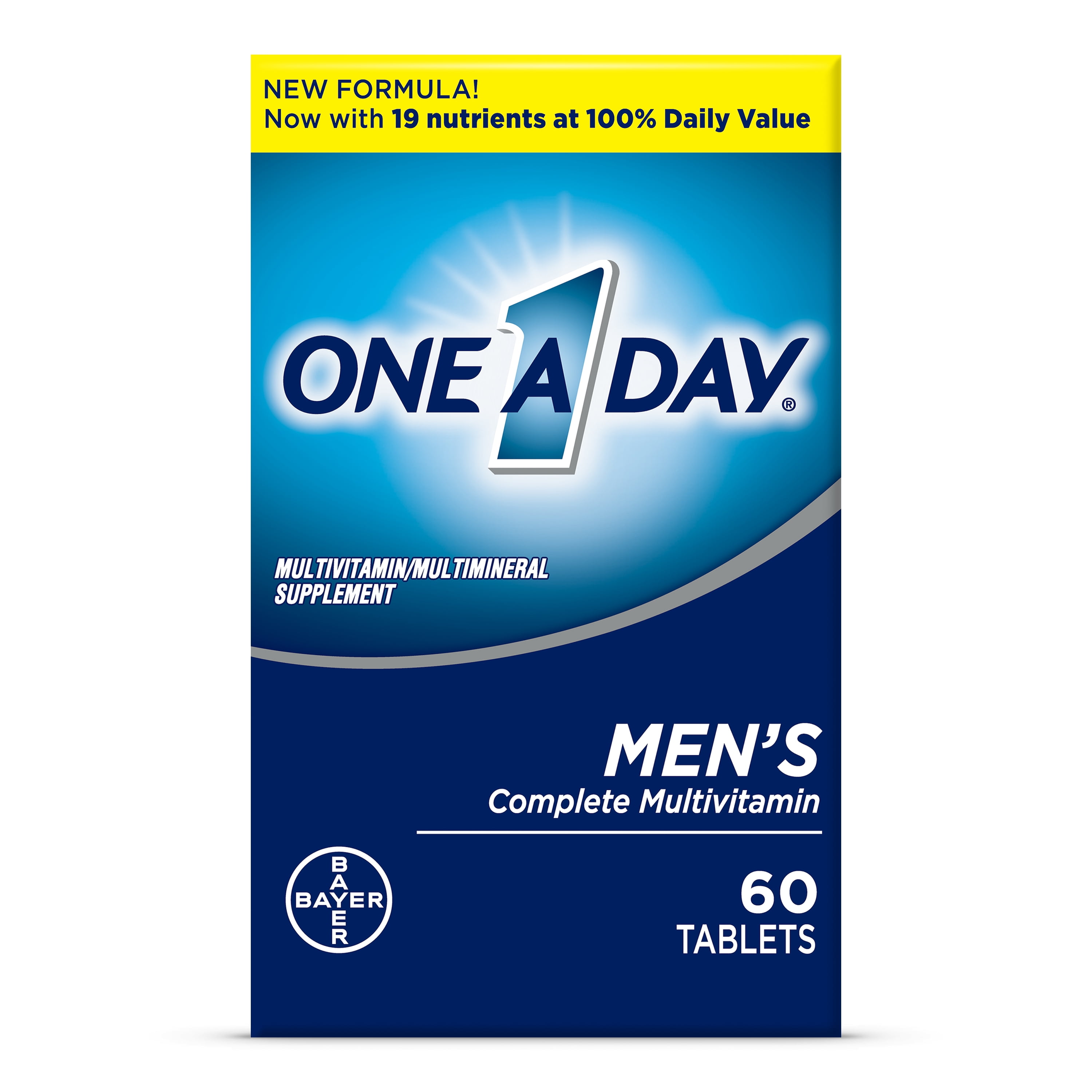 One A Day Men's Multivitamin Tablets, Multivitamins for Men, 60 Ct ...