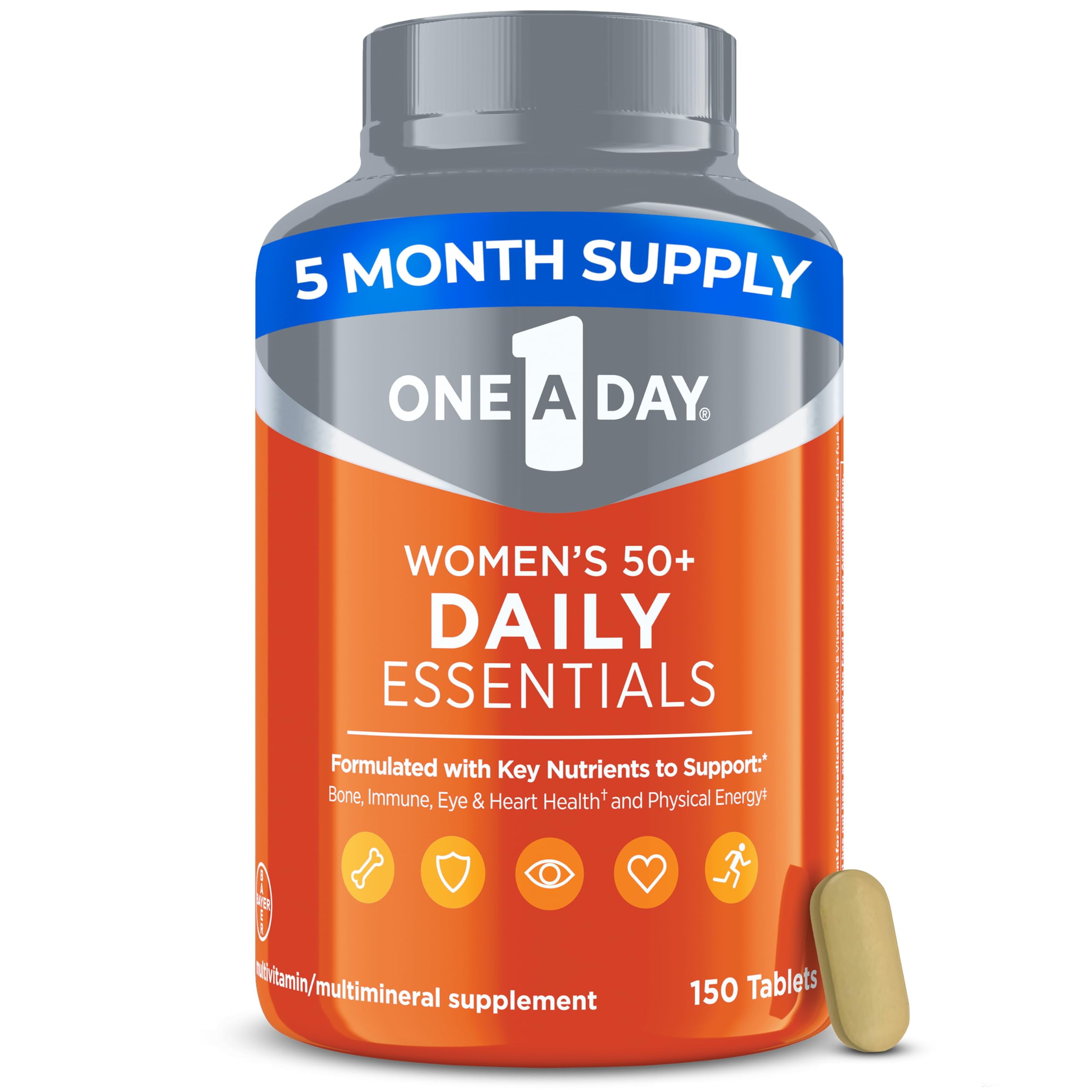 One-A-Day Multivitamin for Women 50+ Daily Essentials | Vitamins for ...