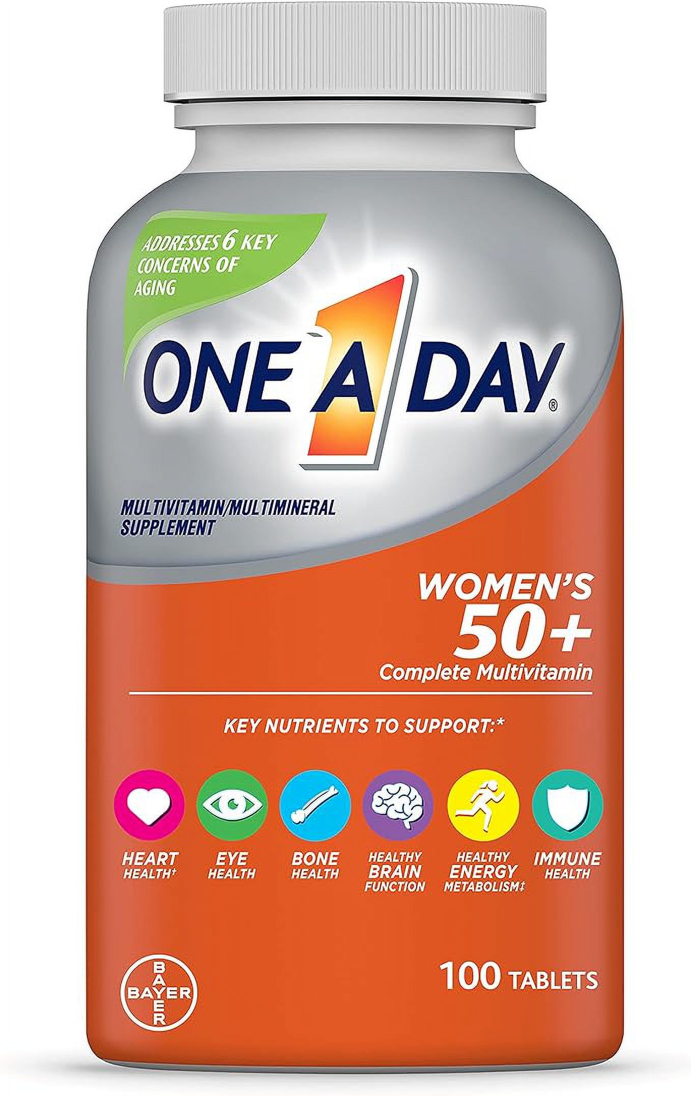 One A Day Women’s 50+ Multivitamins, Multivitamin for Women with ...